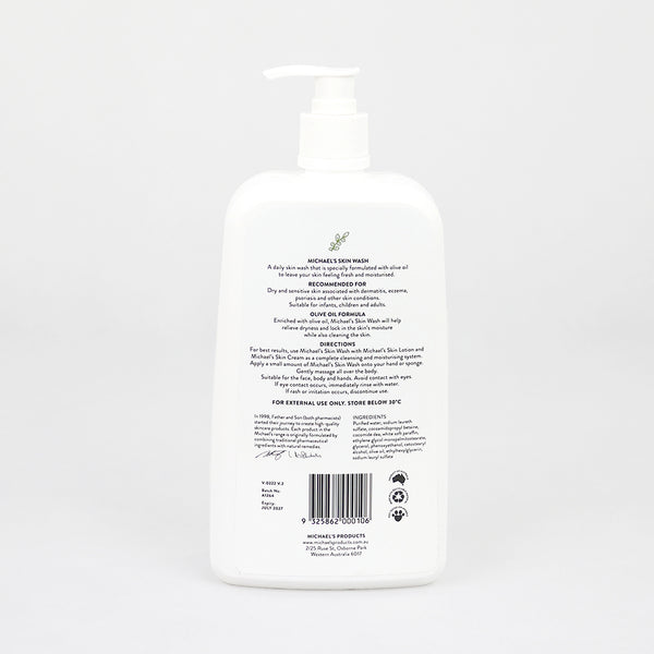 Michael’s Skin Wash Olive Oil Formula 1L – Michael's Products